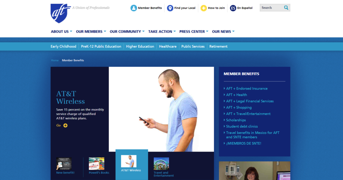 AFT+ Member Benefits | Kansas Organization of State Employees